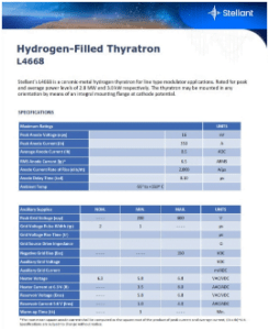 Thyratrons - Stellant