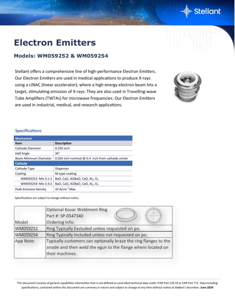 Electron Emitters - Stellant